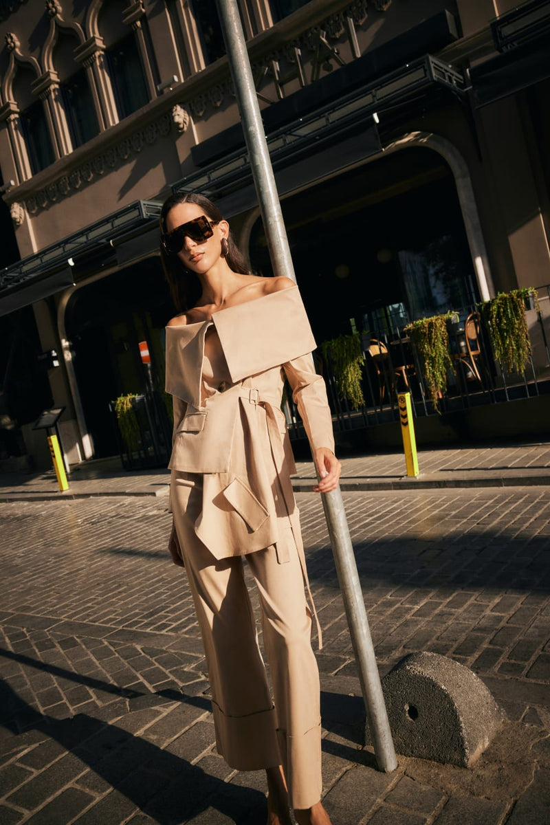 Ash.Design Fancy Camel Jacket Ceket | Milagron