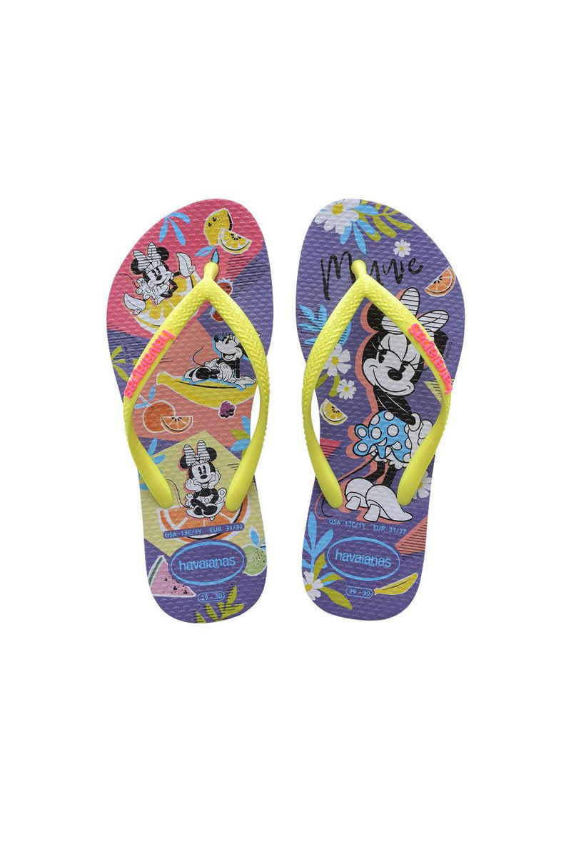 Havaianas Kids Slim Disney Cool Purple Paisley Sandalet & Terlik ...