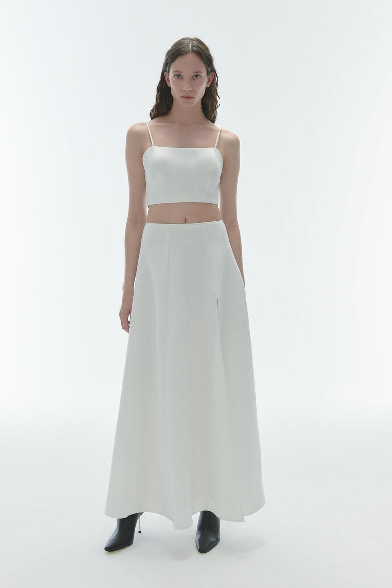 Karrla Lally Long Skirt With Deep Slit Etek | Milagron