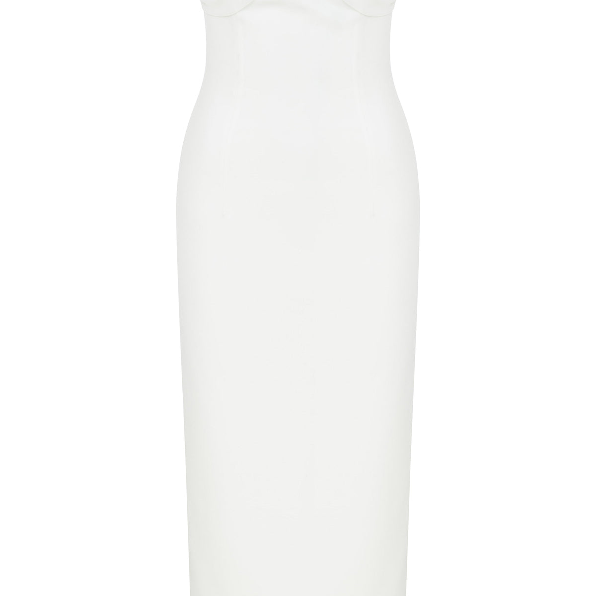 Nazlı Ceren Miora Krep Midi Elbise Vanilla Ice Elbise | Milagron