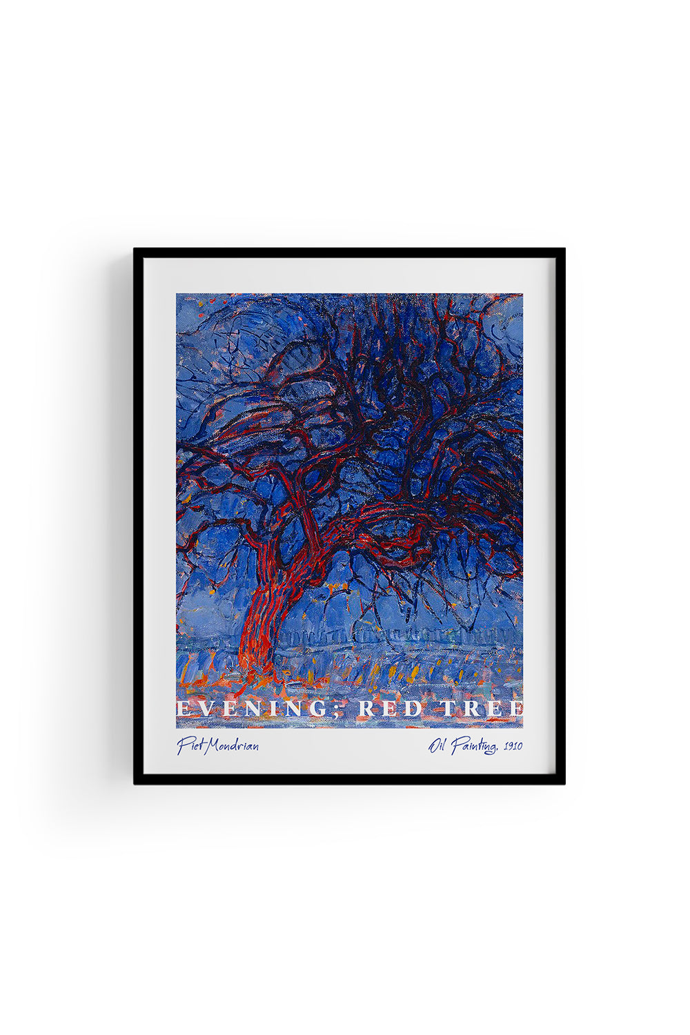 ODA.products Evening; Red Tree, Piet Mondrian | Ünlü Ressam Tablosu ...