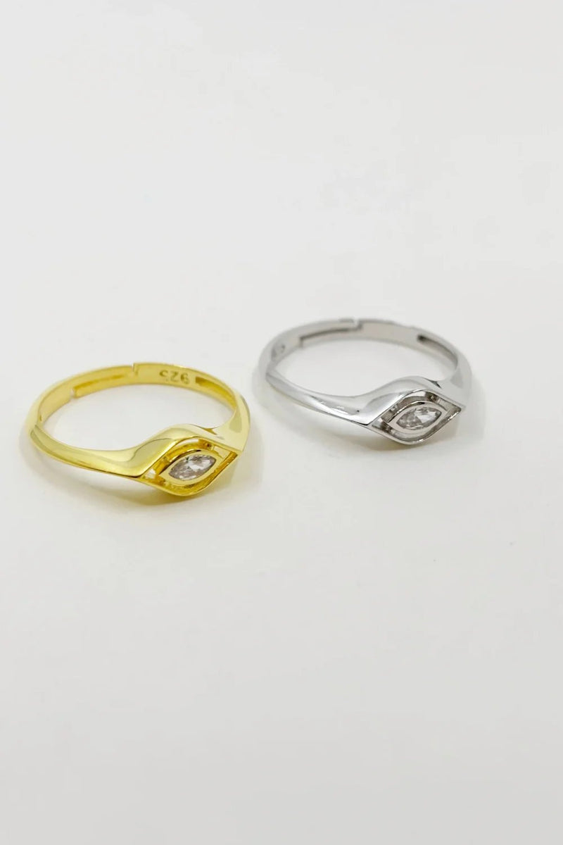 The Pheia Markiz Göz Serçe Parmak Yüzüğü | 925 Ayar Gümüş Yüzük ...