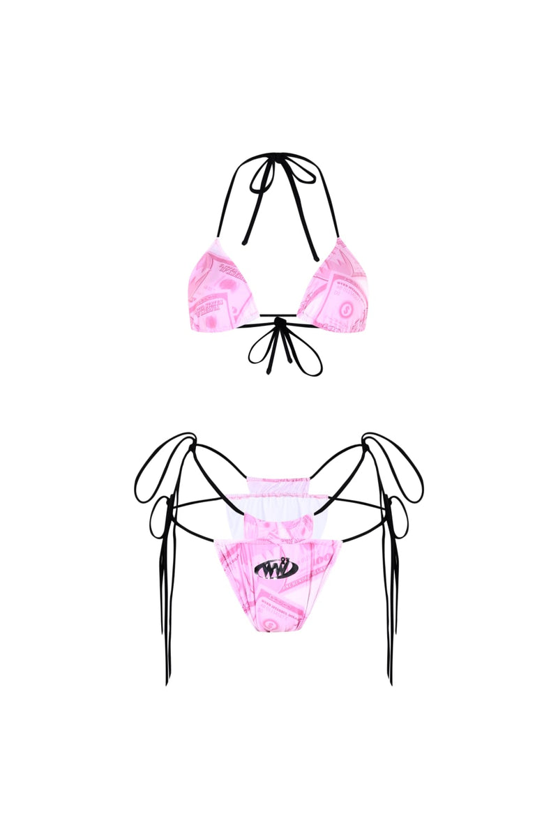 Wuen İstanbul Wuen Pink Money Bikini Set Bikini & Mayo | Milagron
