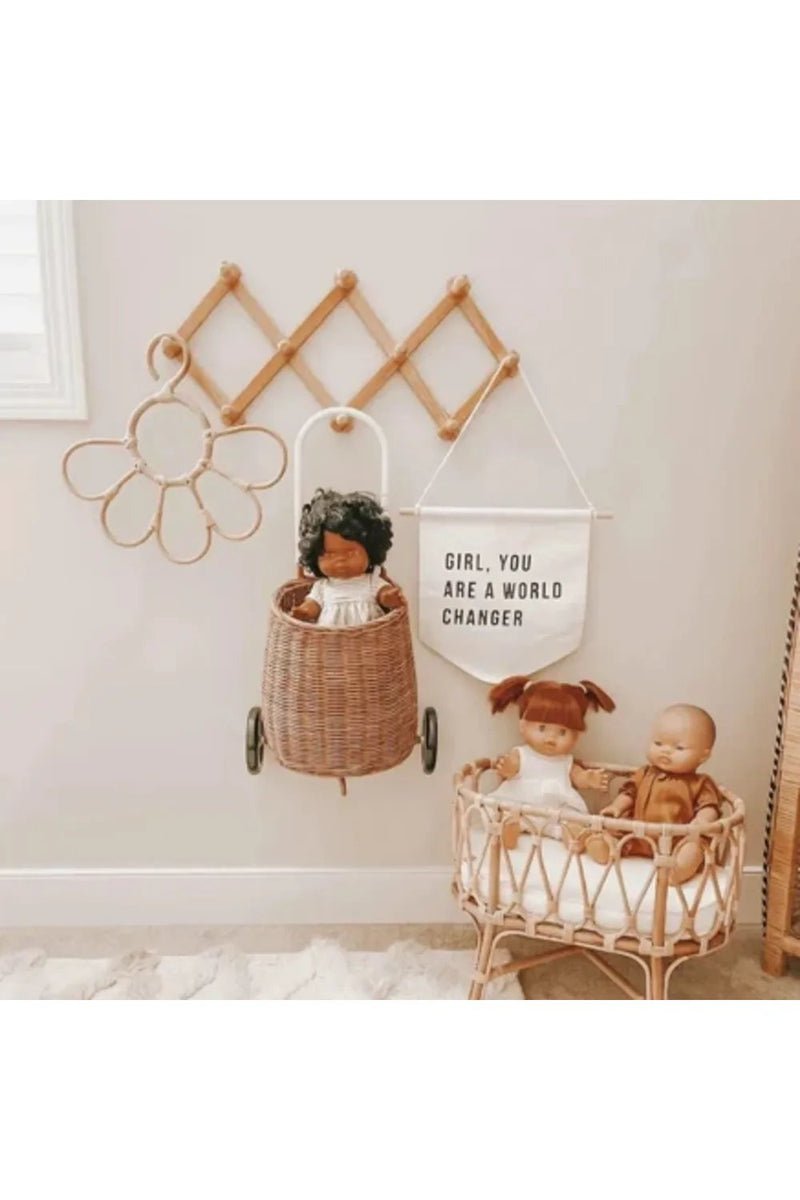 Zoa Collection Rattan Havlu Askısı Duvar Dekorları | Milagron